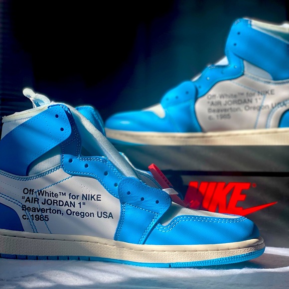 Nike | Shoes | Jordan Retro High Off White University Blue | Poshmark